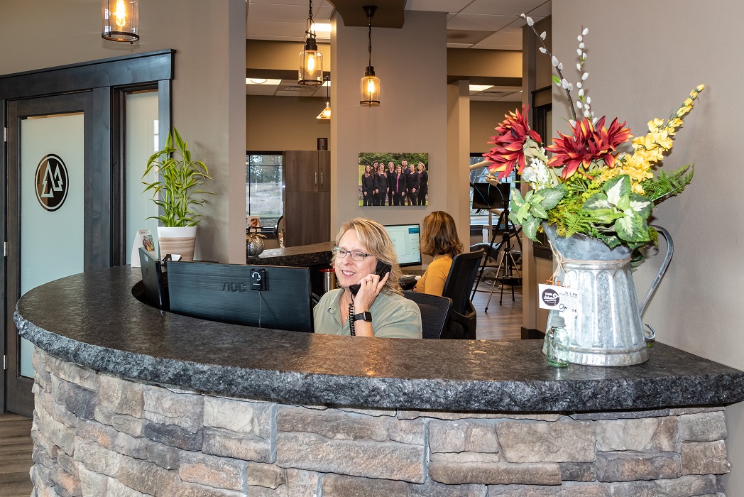 Renee Larkin at front office at Best Impression Dental Dr. Alicia G ...